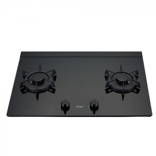 Rinnai 林內 (無安裝)雙口LOTUS玻璃檯面爐蓮花爐黑色LED(與RB-F212G(B)同款)瓦斯爐桶裝瓦斯RB-F212G(B)_LPG-X - PChome 24h購物