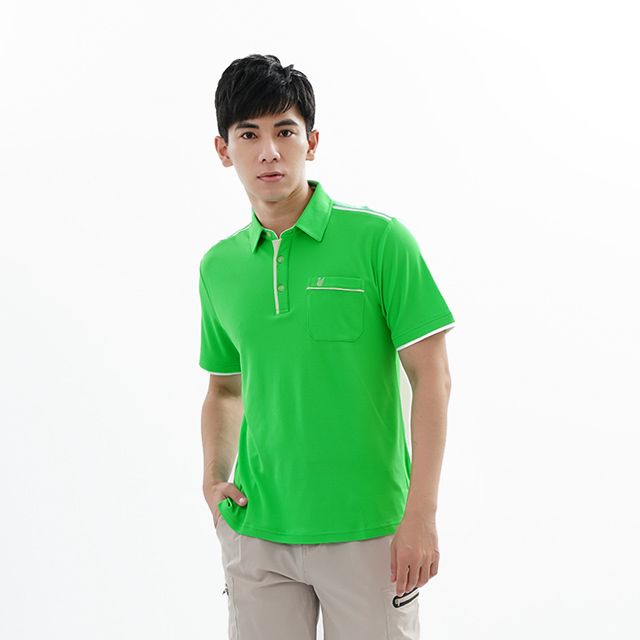 遊遍天下 男款吸濕排汗抗UV機能POLO衫GS1033綠白 - PChome 24h購物