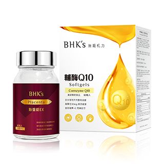 BHK's BHKs 完美鎖時組 專利輔酶Q10 軟膠囊(60粒/盒)+胎盤錠EX(60粒/瓶) - PChome 24h購物